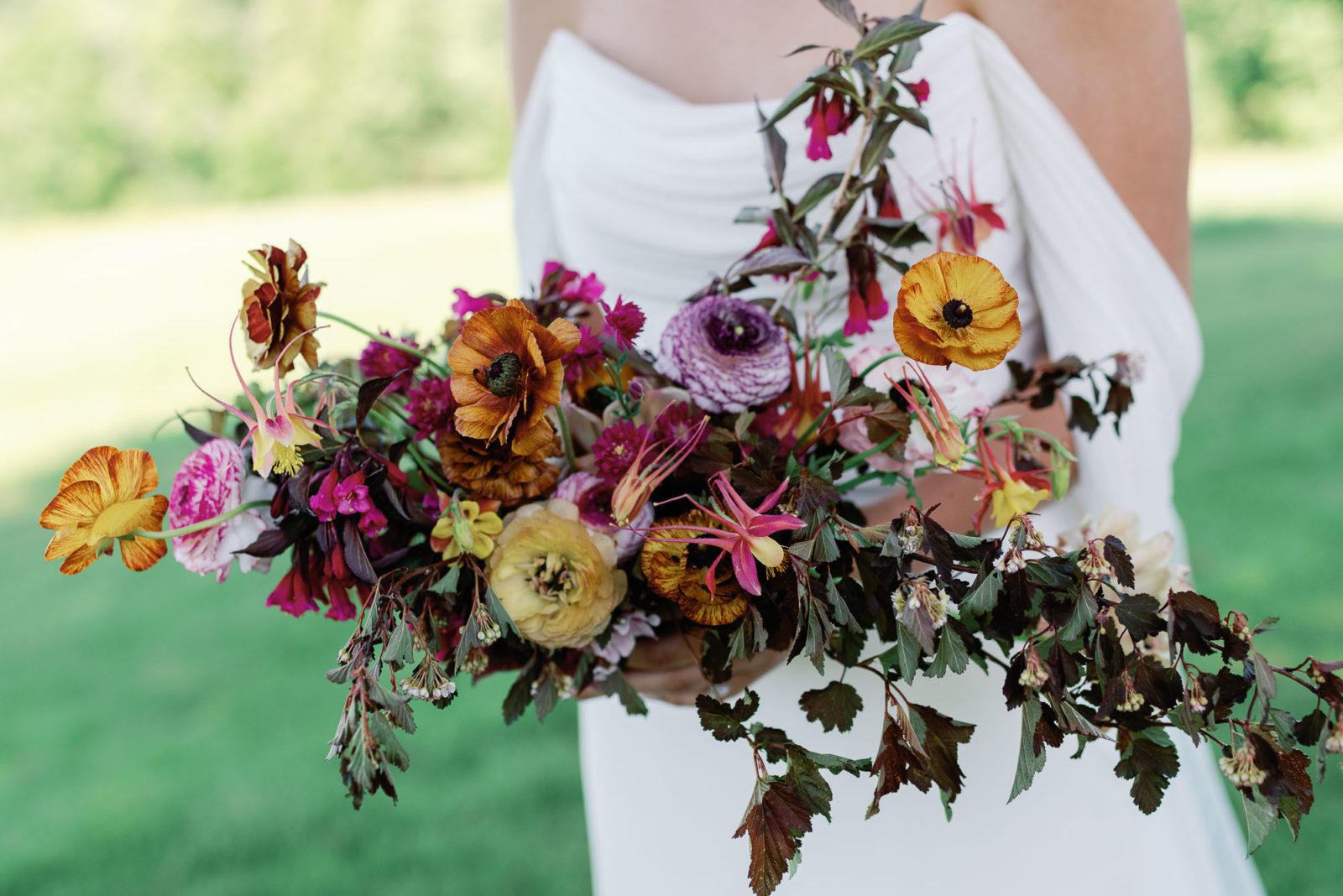 Chic and Modern Vermont Wedding with a Bright Pink Color Palette