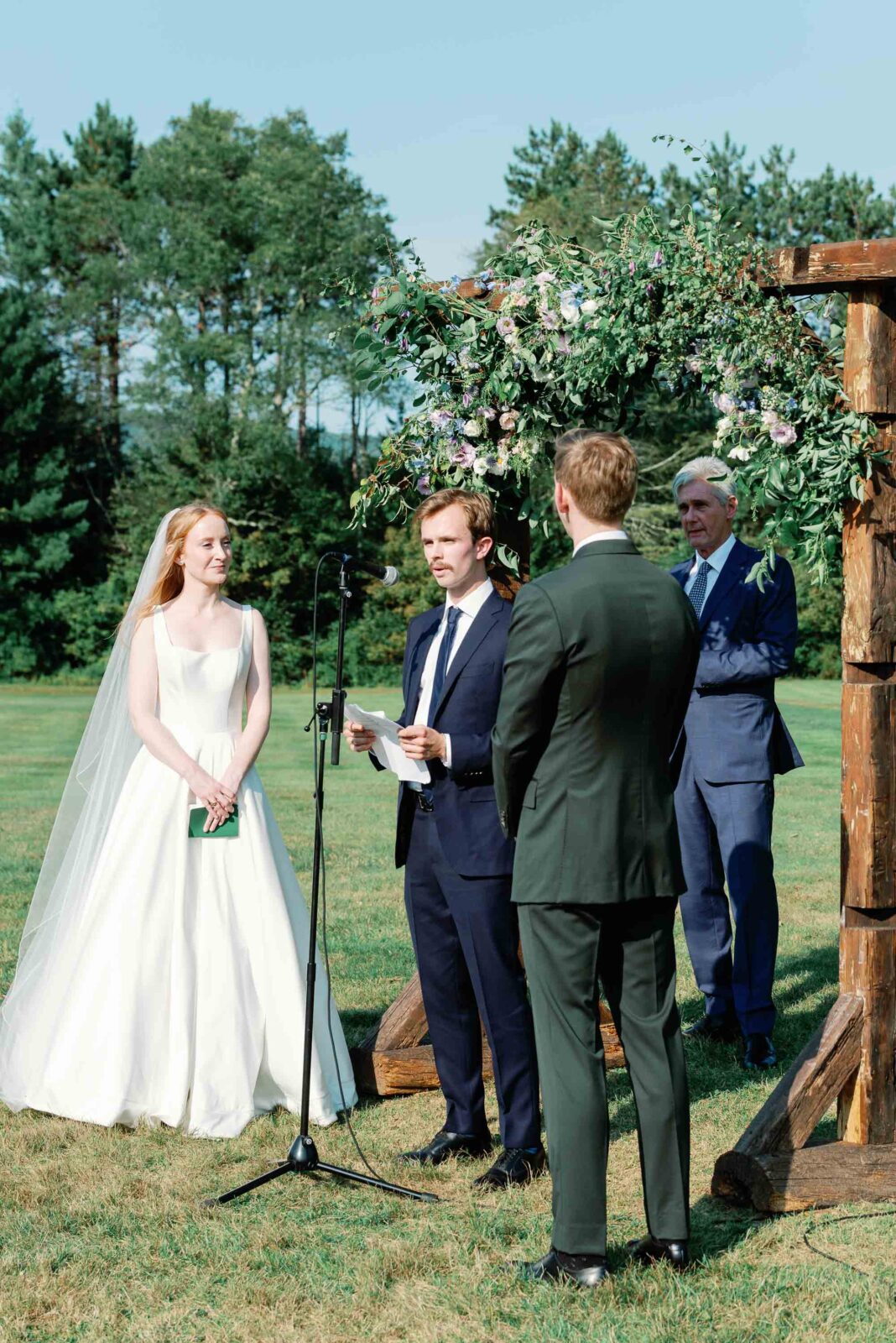 Riverside Farm Wedding in Vermont with Luxurious Pastel Florals
